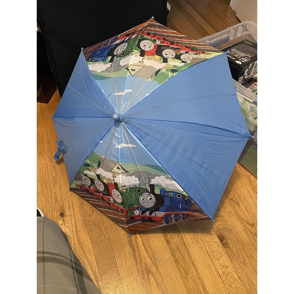 Thomas The Tank Engine Child's Umbrella W/ Train Hand… - Gem